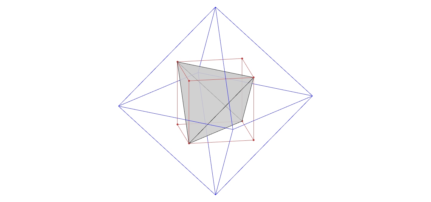 inside the octahedron – moving geometry